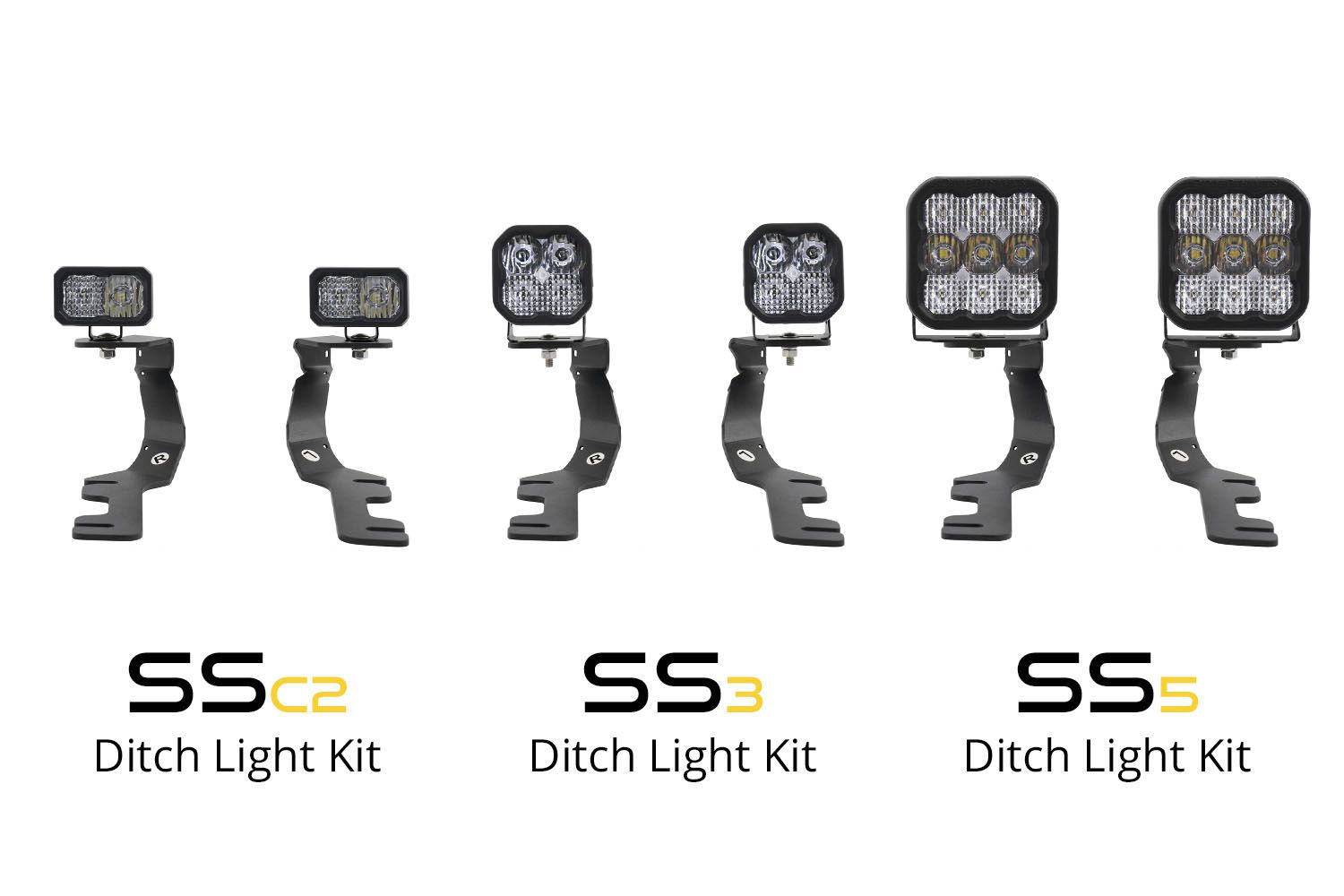 Diode Dynamics LED Ditch Light Kit: 2019-2024 Ram 1500 – SQUARE1 OFFROAD