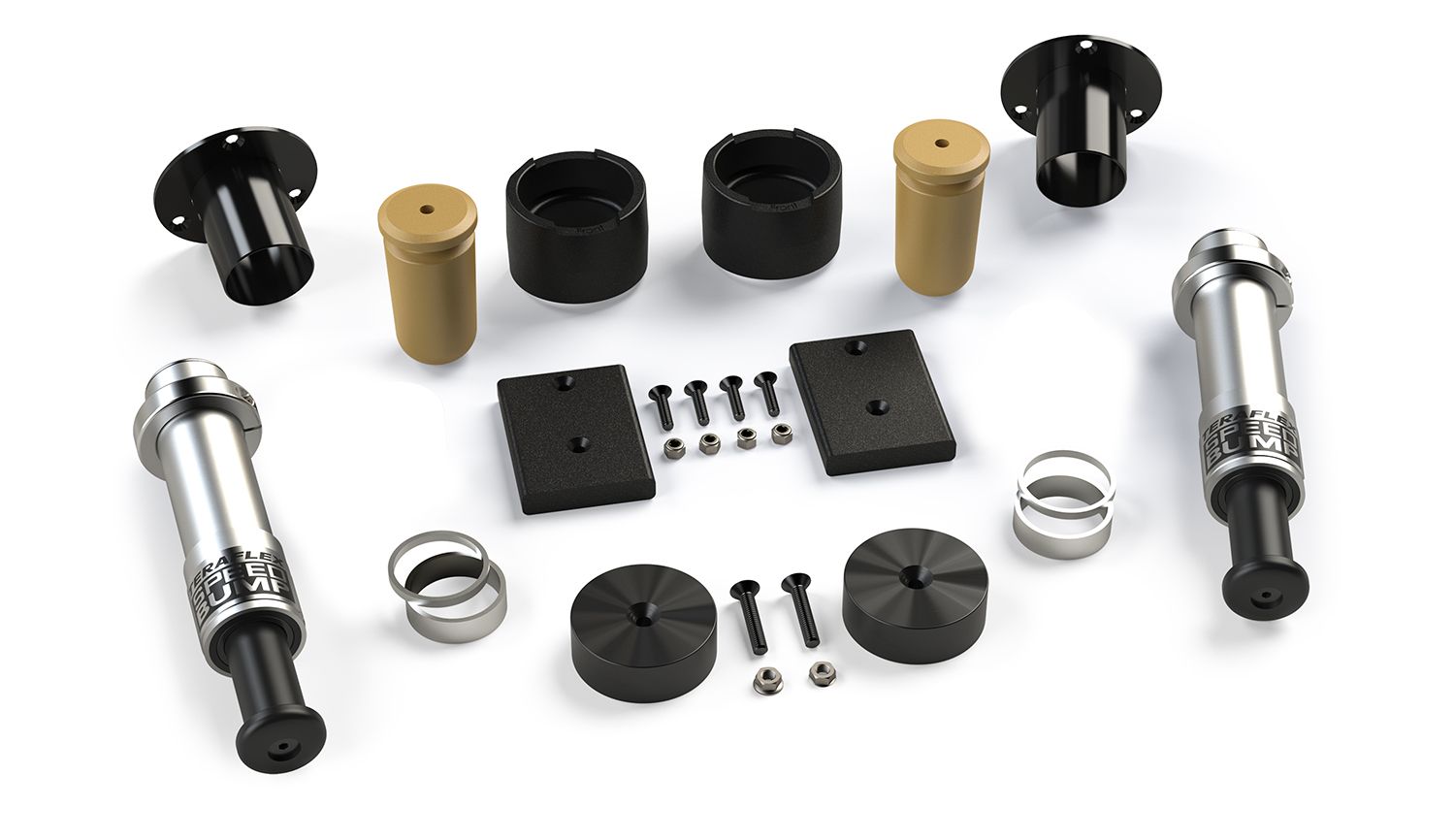 JK: SpeedBump & Progressive Bump Stop Kit ? Front & Rear (3-3.5" Lift ...