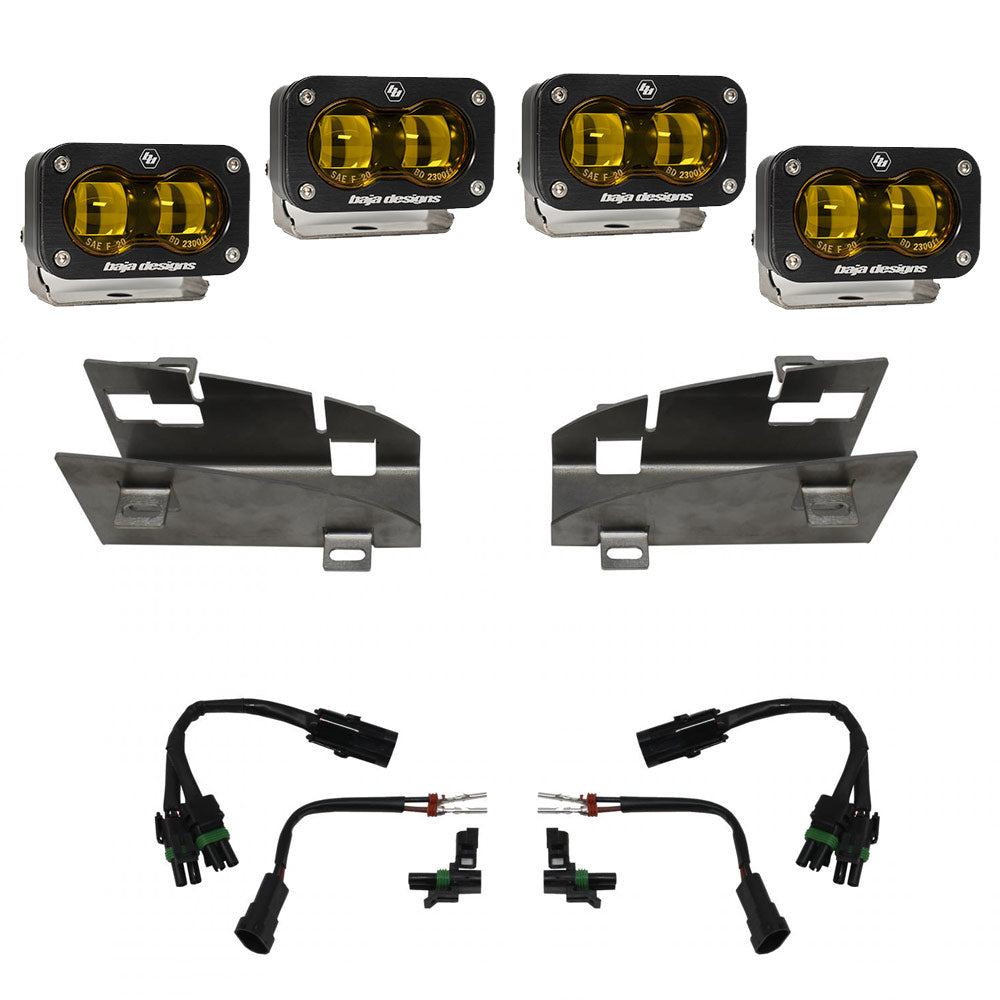 Dodge/Ram Dual S2 SAE Fog Pocket Light Kit Ram 2019-2024 1500 Rebel, 2 ...