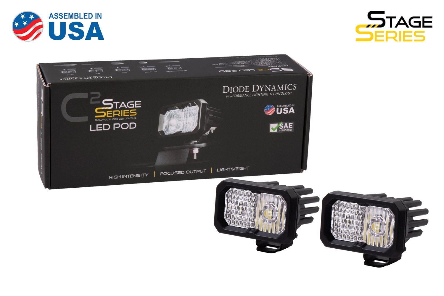 Diode Dynamics Stage Series 2" SSC2 Standard LED Pods Universal ...